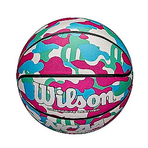 WILSON NCAA Legend Indoor/Outdoor Basketball - Pink Camo, Size 5-27.5"