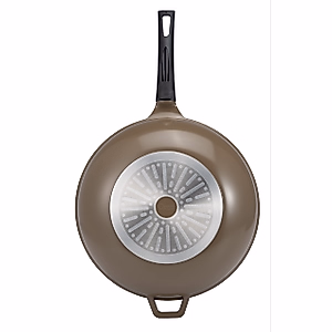 Ozeri Green Ceramic Wok, with Smooth Ceramic Non-Stick Coating (100% PTFE and PFAS Free)