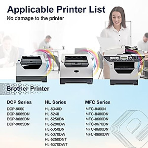 TN580 TESEN Compatible Toner Cartridge Replacement for Brother TN580 TN650 TN550 for Brother HL-5370dw HL-5250DN MFC-8690dw HL-5340D HL-5240 MFC-8480DN MFC-8860DN MFC-8890DW MFC-8690DW Printer 4 Packs