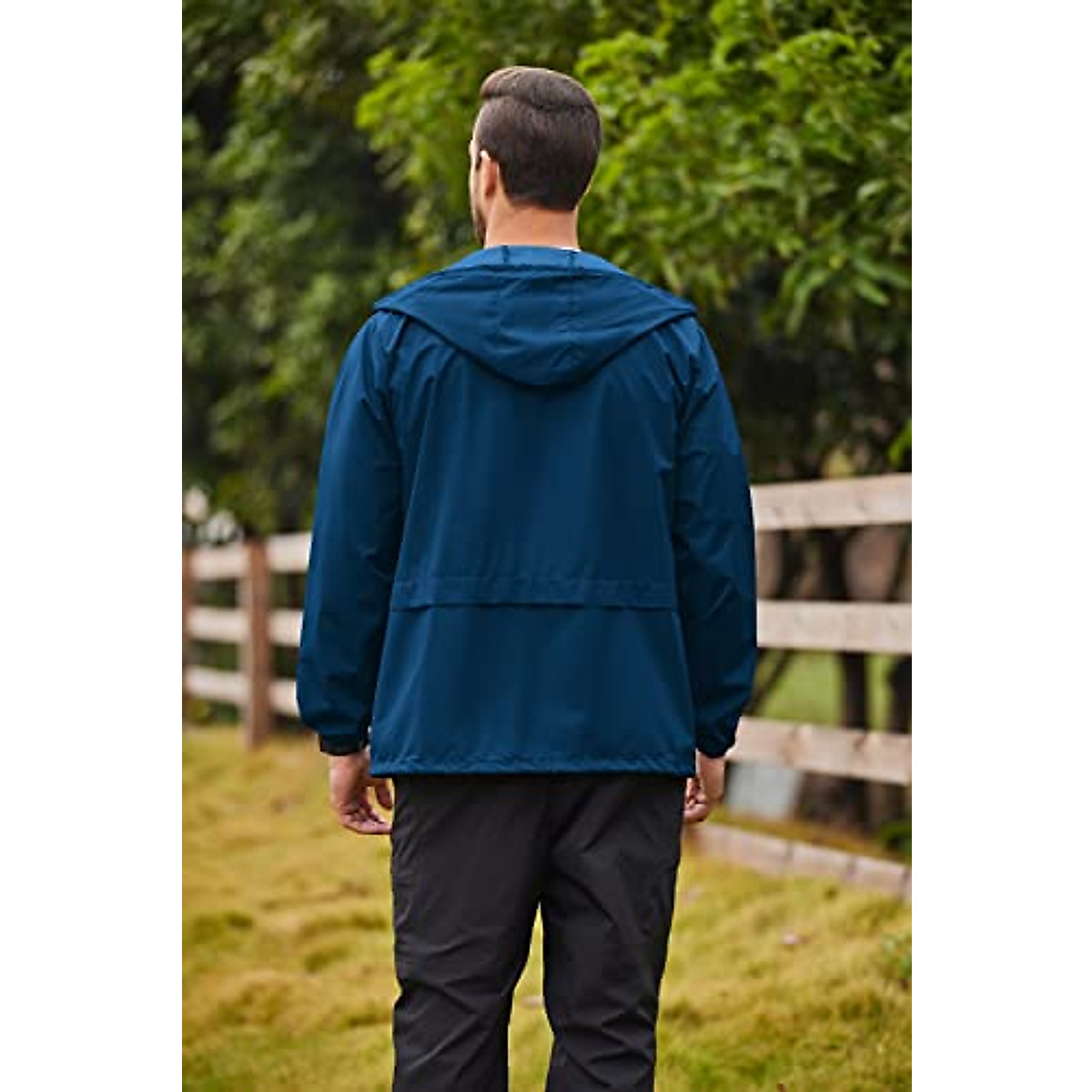 COOFANDY Men's Waterproof Rainwear for Golf Rain Proof Running Jacket for Men