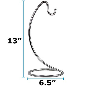 Blue Donuts Banana Hanger Modern Banana Holder Tree Stand Hook for Kitchen Countertop, Kitchen Accessories, Chrome Banana Stand