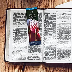 Christian Bookmark with Bible Verse, Pack of 25, Assurance Themed, My Grace is Sufficient for You, 2 Corinthians 12:9