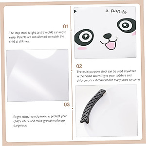 Beatifufu Cartoon Plastic Stool Baby Step Stool Toddler Stool Baby Sink Toddler Kitchen Stool Helper Bathroom Step Stool Toilet Stools Household White Bench Child Potty for Toddler