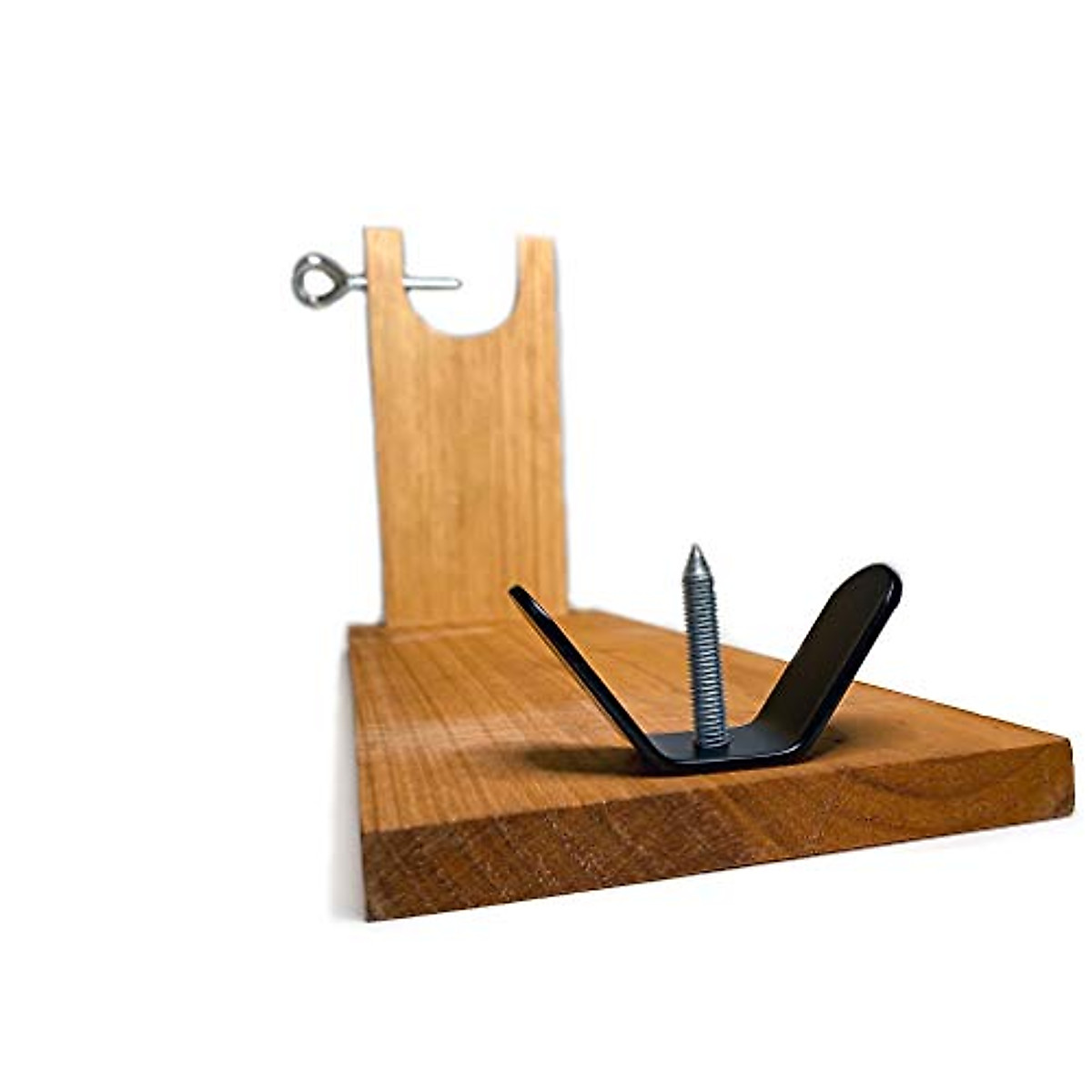 HAM STAND KIT Spain - Jamon Holder for Spanish iberico ham and Italian Prosciutto - INCLUDED: knife base stand and cover - Beautiful kitchen stand for serrano ham (Wood Style)