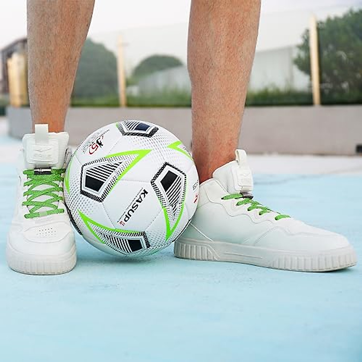 Aiboxin 2 Pairs No Tie Elastic Flat Shoe Laces for Sneakers, Stretch Shoelaces for Kids & Adults, Tieless Shoes Strings