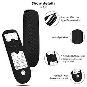 Silicone Protective Case Compatible for Sony ps5 Remote Skin case, Silicone Sleeve for Sony PS5 Remote Control, Shock Absorption Washable, Glow in The Dark for ps5 Remote Cover (Black)