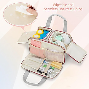 Damero Wearable Breast Pump Bag Compatible with Elvie Breast Pump and Most Medela Electronic Pumps, Tote Bag for Wearable Breast Pump, Pump Parts and Ice Pack, Patent Design