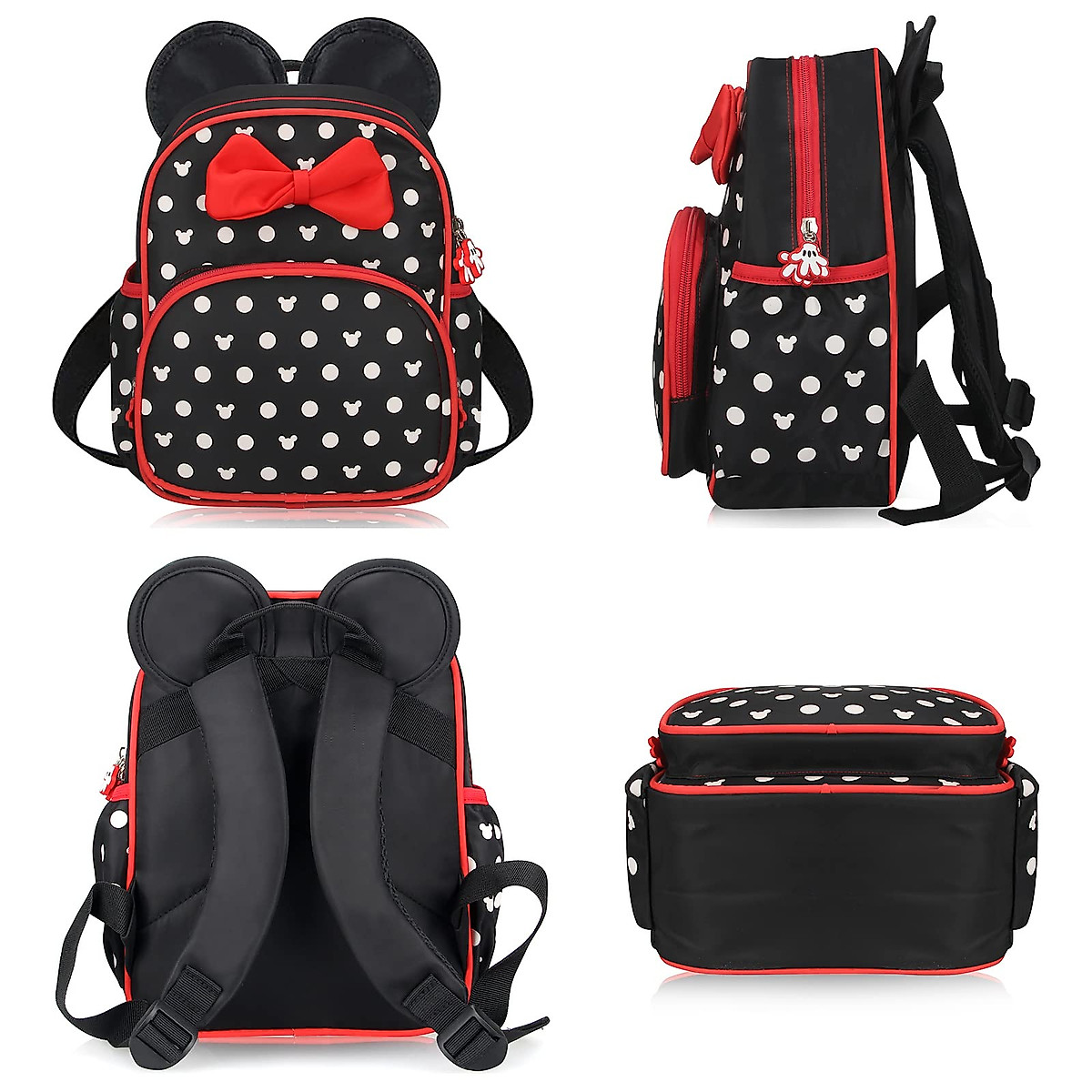 Voikukka Cute Little Girls Backpack Small Kids Mini Mouse Backpacks for Toddler Girl Backpack Travel Kindergarten Preschool Backpacks Baby Bookbag School Book Bag Toddler Backpack