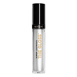 Lip Gloss by Revlon, Super Lustrous The Gloss, Non-Sticky, High Shine Finish, 200 Crystal Clear, 0.13 Oz