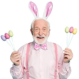 Bunny Ears and Tail w/Bow - Easter Costume - Bunny Headband by Funny Party Hats