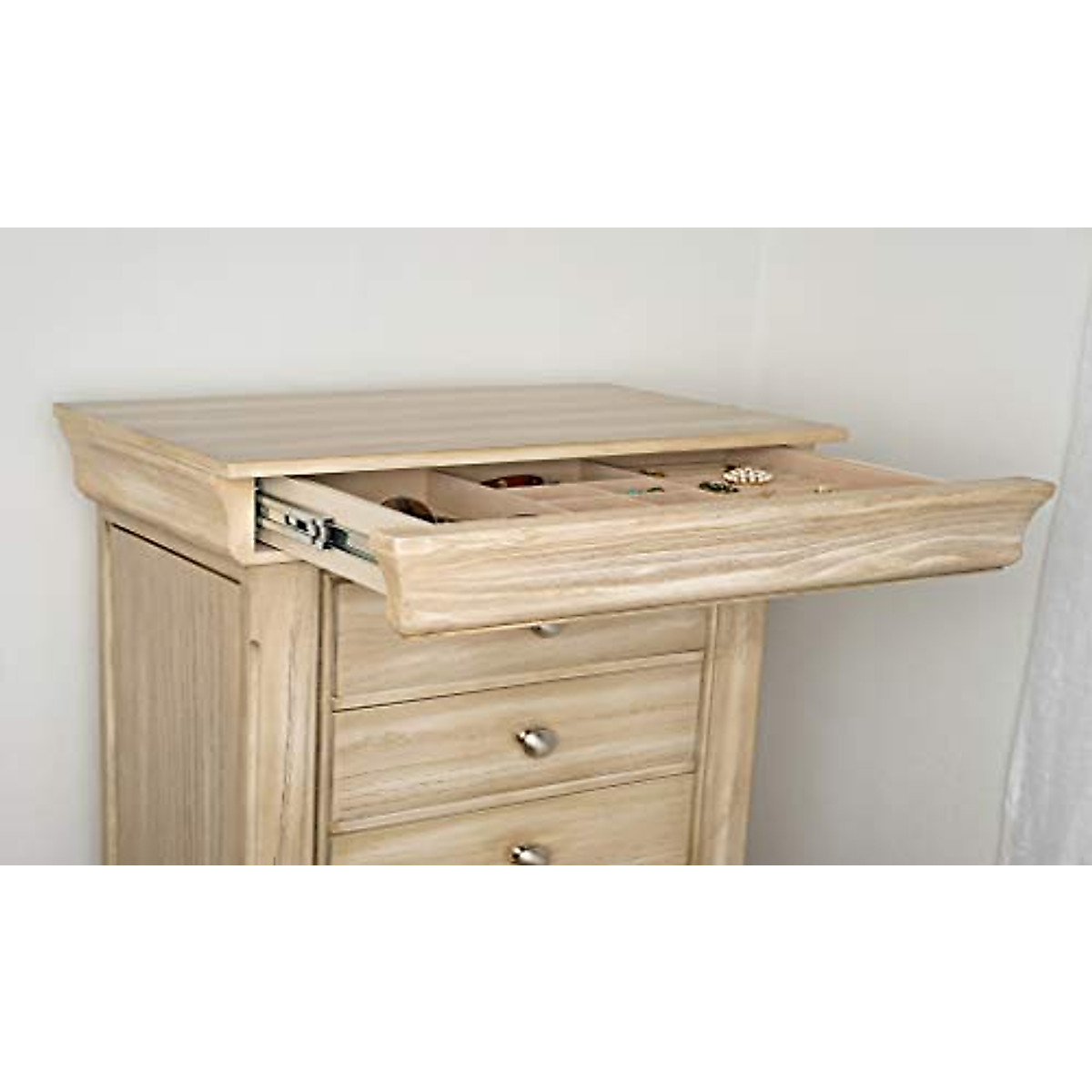 Hives and Honey Haley Jewelry Armoire, Large, Taupe