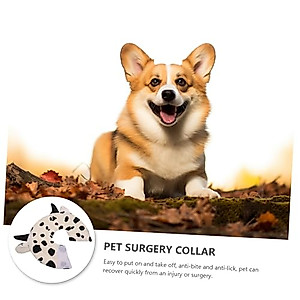 DOITOOL 2pcs Cat Collar Bite Pet Cone Cat Cone Collar Choker Surgery Collar Adjustable Dog Cone Dog Collar Dog Cone Collar Neck Cone Recovery Cone Puppy Pet Dog Collars Crystal Velvet