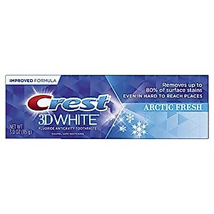 Crest 3D White, Whitening Toothpaste Arctic Fresh, 3.0 Ounce
