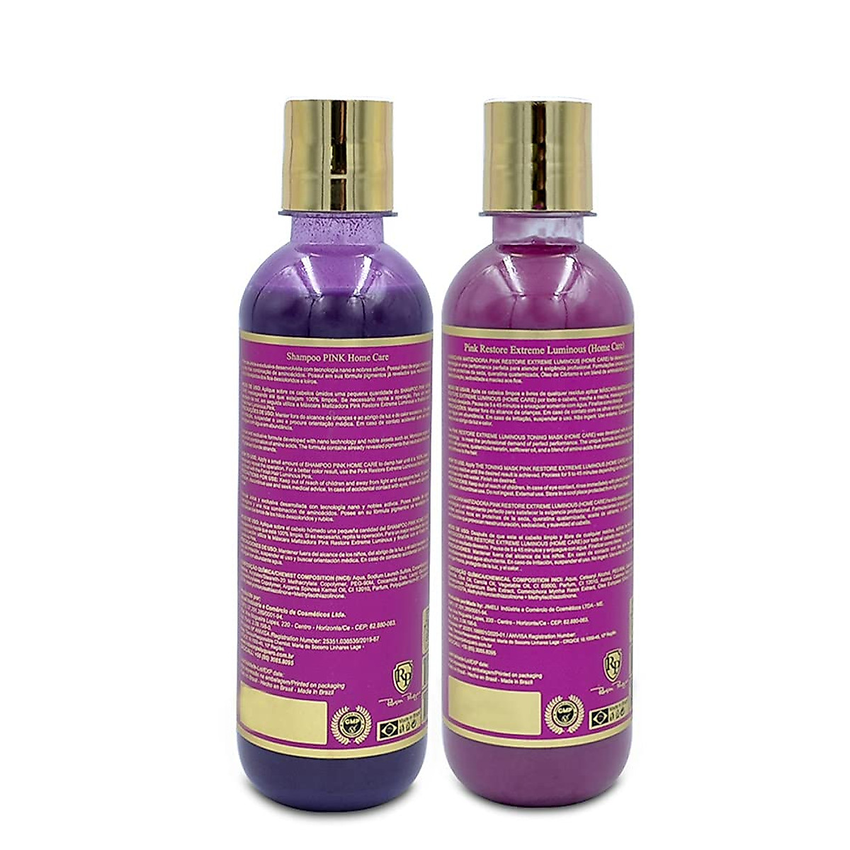 Kit Robson Peluquero Pink Home Care Shampoo Pink Home Care Mask Rp 2x300ml/2x10.1 fl.oz
