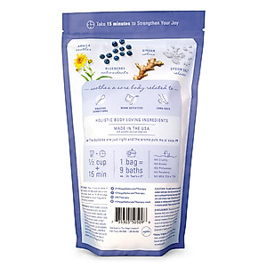 Village Naturals Therapy Comfort Foaming Bath Soak, Blueberry Citrus Scent, 36 oz, Pack of 2