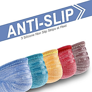 IDEGG No Show Socks Women 10 Pairs Low Cut Anti-Slid Novelty Athletic Casual Invisible Liner Socks