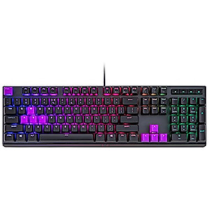 Cooler Master MK-750-GKCM1-US MasterKeys MK750 RGB LED Mechanical Gaming Keyboard, Cherry MX Brown, RGB LED, Full Size, Wrist Rest (Large)