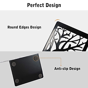 Jekkis Book Ends for Shelves, Decorative Book Shelf Holder, Black 2 Pairs, Non Skid Book Stoppers