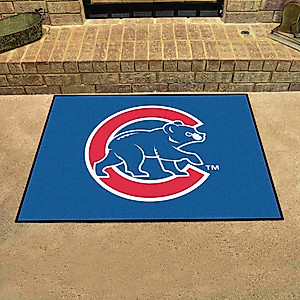 FANMATS 29134 Chicago Cubs All-Star Rug - 34 in. x 42.5 in. Sports Fan Area Rug, Home Decor Rug and Tailgating Mat