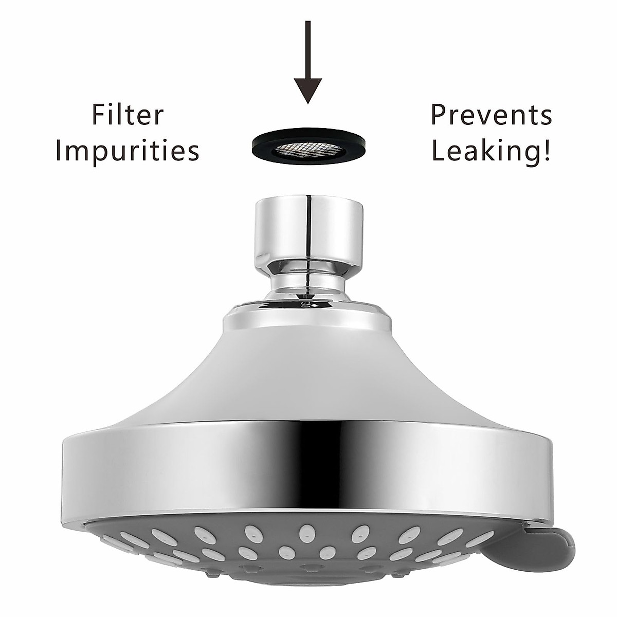Voolan 3 Pack 3/4" Shower Head Gasket, Washer Filters Water Impurities, Creates A Seal to Prevent Leakage, for 1/2" Shower Head