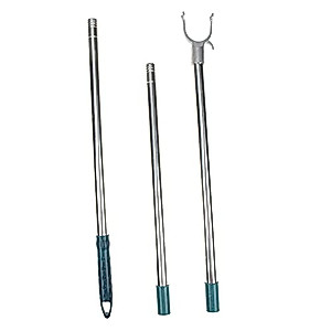 WOONEKY Stitching Clothes Rail Retractable Multi Tool Clothesline Outdoor Multi Functional Clothes Pole Washing Line Prop Garment Pole Adjustable Rod Laundry Clothes Reach Tool Clothes Rod