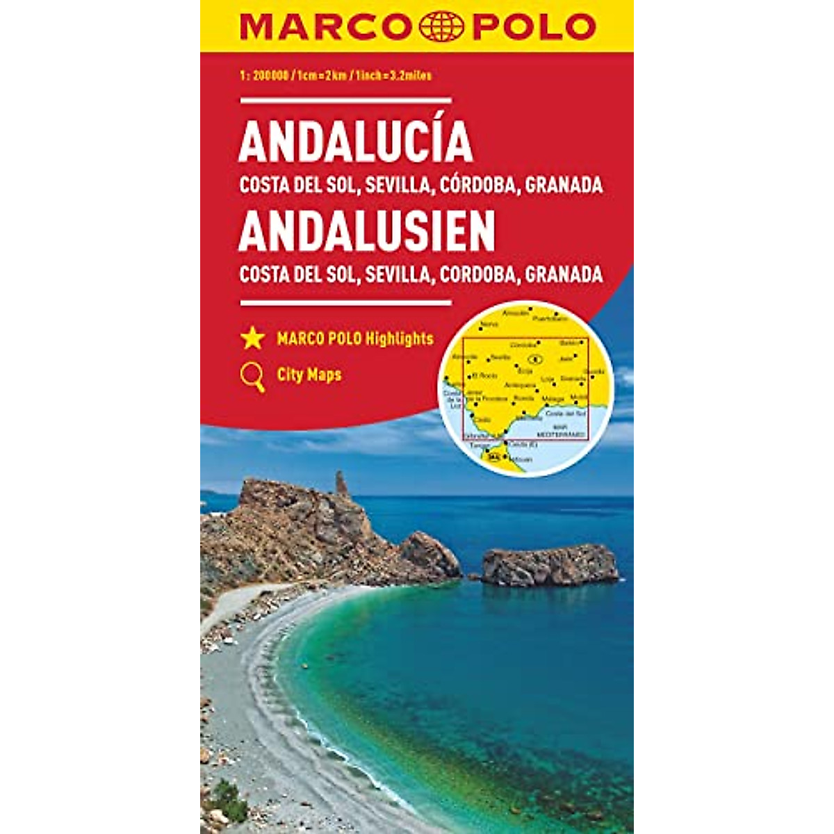 Andalucia Marco Polo Map (Marco Polo Maps)