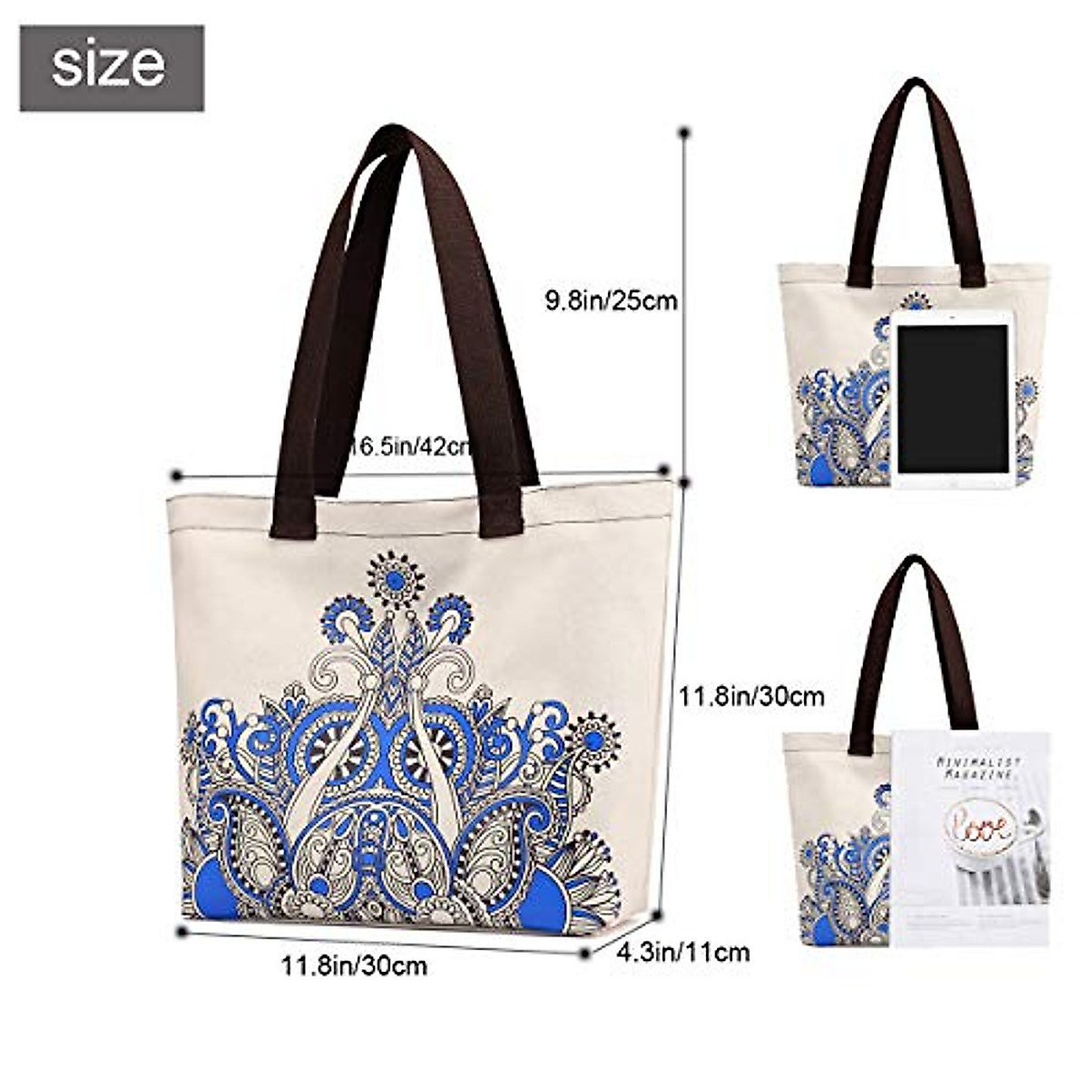 COTEetCI Women Canvas Handbags Hobo Bag Totes Casual Top Handle Purses