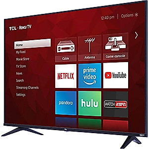 TCL 55S517 55-Inch 4K Ultra HD Roku Smart LED TV (2018 Model)