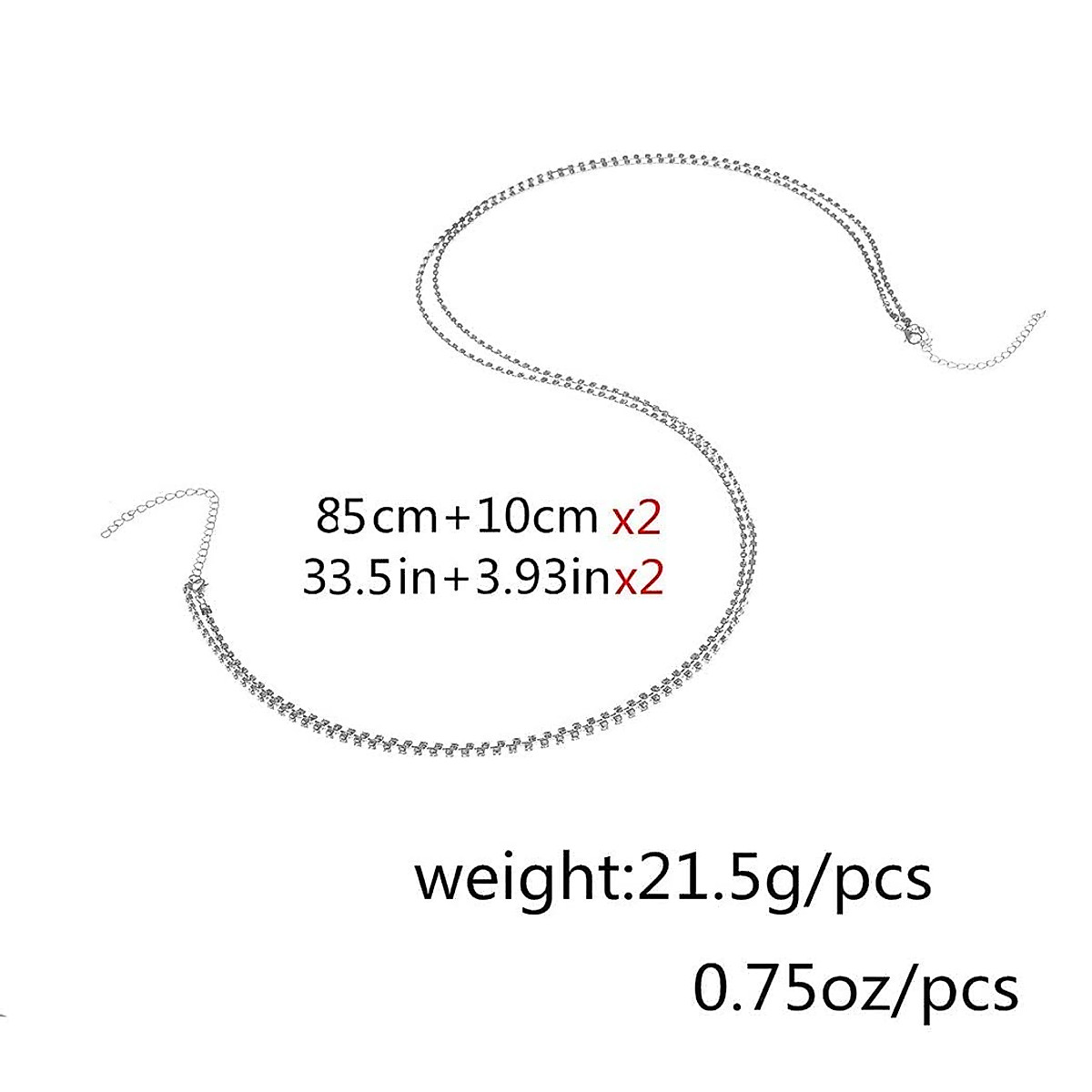 Acenail Boho Sexy Beach Body Chain Crystal Bikini Belt Chains Summer Rhinestone Bra Chain Waist Body Jewelry for Women (Silver)