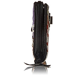 Vera Bradley Women's Cotton Turnlock Wallet, Painted Feathers, One Size