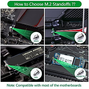 633pcs Laptop Screws, M.2 NVMe SSD Mounting Screw Kit, M2 M2.5 M3 Notebook Computer Screw Set with Screwdriver for Asus Gigabyte MSI Motherboards Compatible with IBM/HP/Dell Lenovo/Samsung/Sony