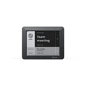 Joan 6 Black: Wireless E Ink Touch 6-Inch Display Meeting Scheduler - Smart Office Organizer, Calendar Sync