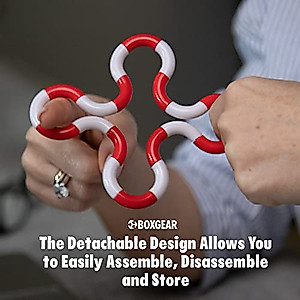 Boxgear 6pc Multicolored Fidget Toys for Kids, Boys, Girls, Adults - Best Sensory Items for Autism, Relaxation, Stress, Decompression - Squeeze, Twist, Chain Spinner Alternative Gift