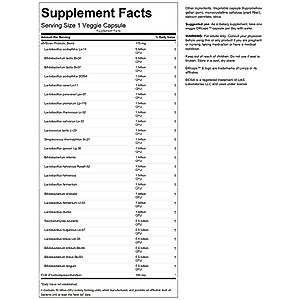 Swanson Epic-Pro 25-Strain Probiotic 30 Billion CFU Digestive Health Immune System Support Prebiotic Nutraflora FOS 30 DRcaps Veggie Capsules (Caps) (4 Pack)