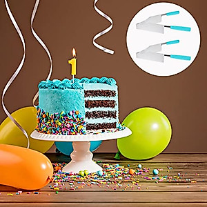 DOITOOL 4Pcs Cake Slicer Cutter, Stainless Steel Cake Server Slicer Pie Knife, Cake Lifter Tools Professional Cake Knife Pastries Divider Cake Cut Clips for Cakes Pies Bread Pizza Pastries