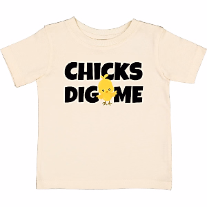 inktastic Chicks Dig Me Baby T-Shirt 18 Months Natural 2805c
