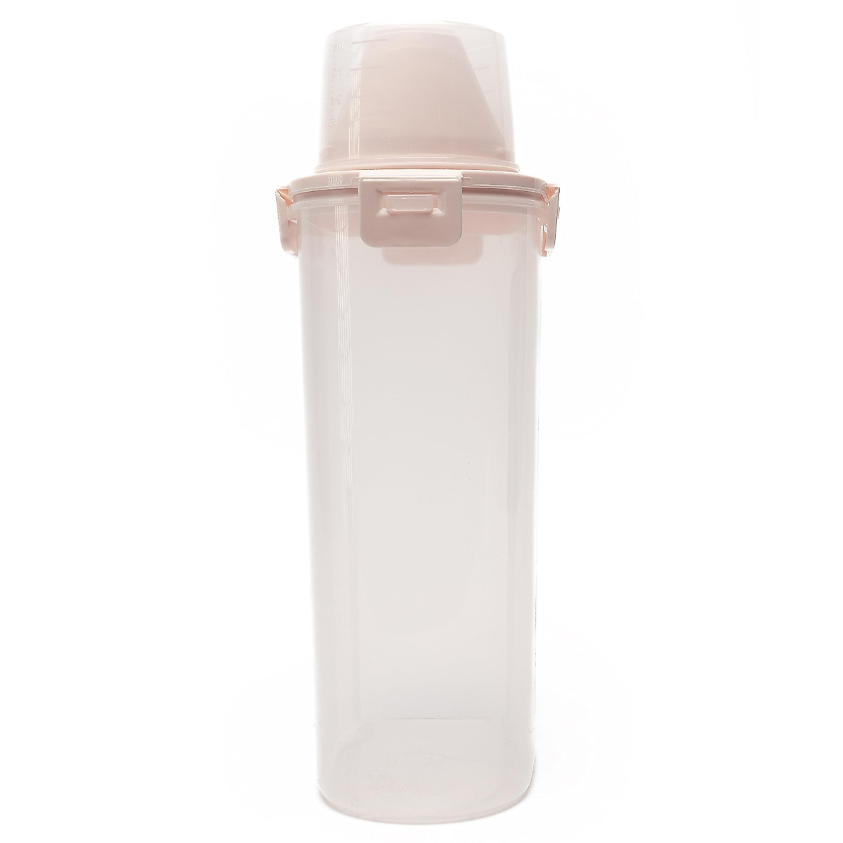 Everyday JAM Food Storage Container - Airtight Seal and Food-Grade Transparent Plastic Container - BPA Free - Measuring Cup, Pouring Spout - for Rice, Pasta, Sugar, Cereal, Snacks, Dry and Wet Goods