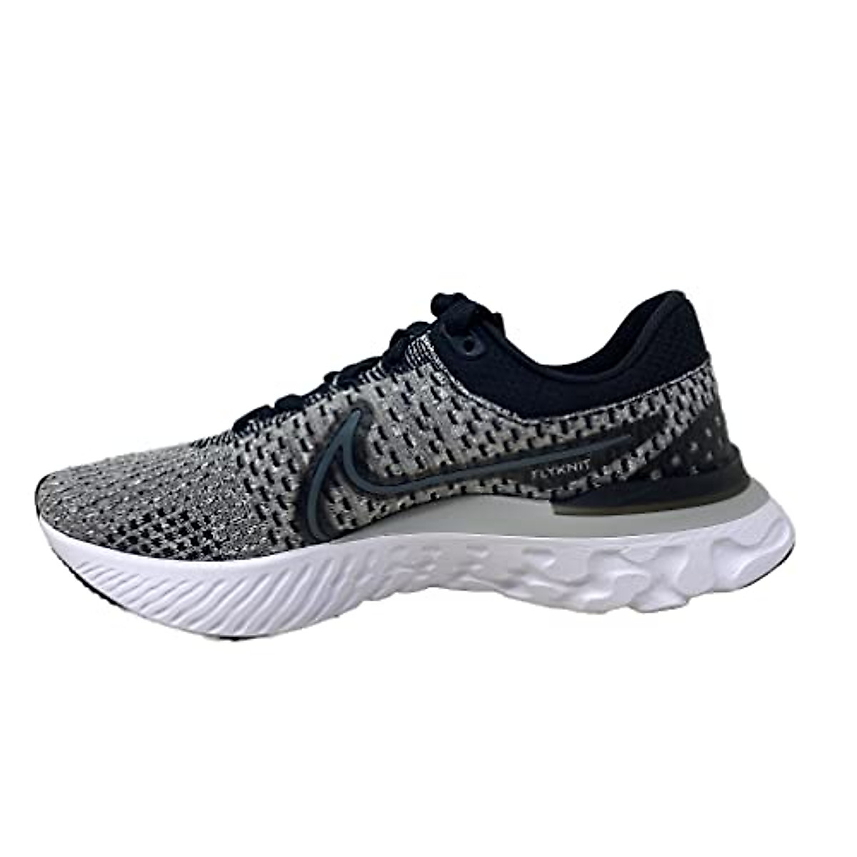 Nike Men's React Infinity Run Flyknit 3 Running Shoes, Black/DK Smoke Grey-Grey Fog, 11.5 M US