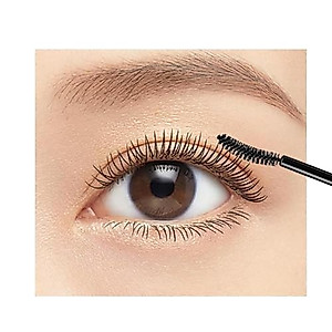 HEROINE MAKE by KISSME Volume UP Mascara Super Waterproof WP 01 Black | with Ultra Volumizing for Even Long-Lasting and Curl Eyelash for Women