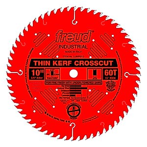 Freud LU88R010: 10" Thin Kerf Fine Finish Crosscut Blade