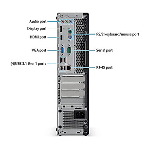 Lenovo ThinkCentre M910S SFF Desktop Computer, Intel Quad Core i5-6500 up to 3.6GHz, 16GB DDR4, 512GB SSD, WiFi, BT, VGA, DP, Wireless Keyboard&Mouse, Windows 10 Pro 64 Bit (Renewed)