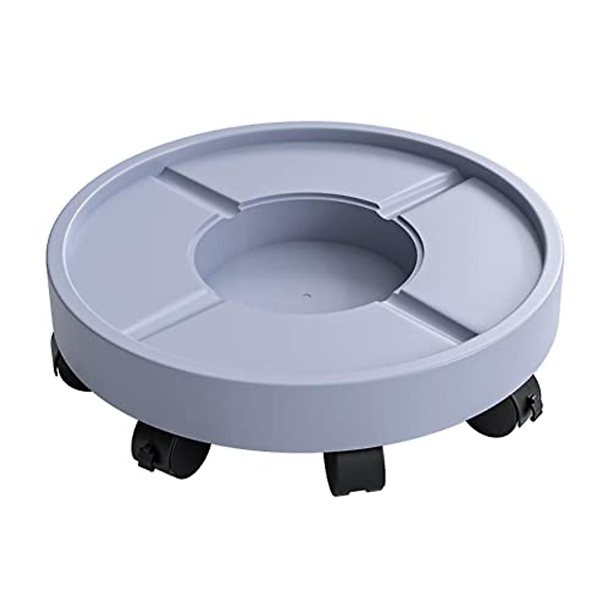 RUDINO,Plant Caddies,Rolling Plant Stand,Planter Caddy,Plant Roller Base,Planter Caddy with Wheels,Plant Tray with Wheels,Plant Stand with Wheels Outdoor.-Grey-Living Room,Balcony,Study and Garden.