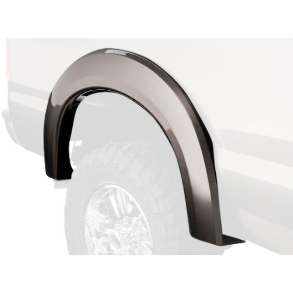 Bushwacker Extend-A-Fender Extended Rear Fender Flares | 2-Piece Set, Black, Smooth Finish | 20076-02 | Fits 1999-2007 Ford F-250/F-350 Super Duty Styleside (Excludes Dually)