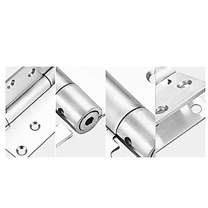 Iron Hinges,Antique Hinges, 2Pcs Stainless Steel Double Opening Spring Hinge Two Way Free Door Fence Automatic Closing Hinge Hinge 5 Inch Single Bomb (Color : 5 Inch Single Spring)