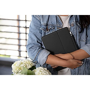 [U] by UAG iPad 10.2 Case Black 9th Generation 2021, 8th Gen 2020, DOT Lightweight Slim Shockproof Antimicrobial Smart Folio Protective Cover with Auto/Sleep Wake & Pencil Holder