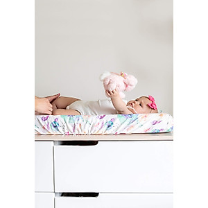 Premium Knit Diaper Changing Pad Cover"Bloom" by Copper Pearl