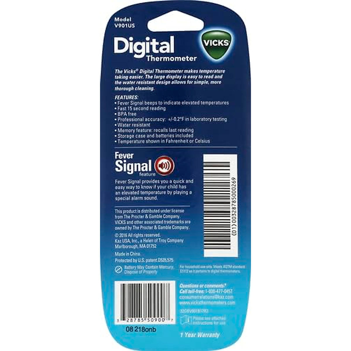 Vicks Digital Thermometer V901F-24 , V901F