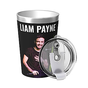 UALWORY Liam Music Payne Tumbler Cup 12oz Travel Coffee Mug with Lid and Straw Stainless Steel Insulated Mugs