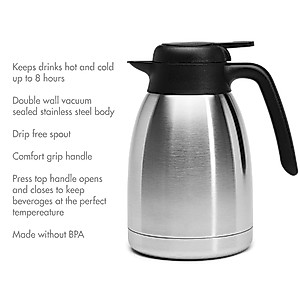 Primula Metro 1.5L Thermal Carafe Stainless Steel
