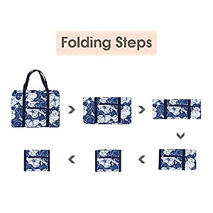 For Spirit Airlines Personal Item Bag 18x14x8 Foldable Travel Duffel Bag Tote Carry on Luggage Duffle Overnight for Women and Men (with Shoulder Strap))